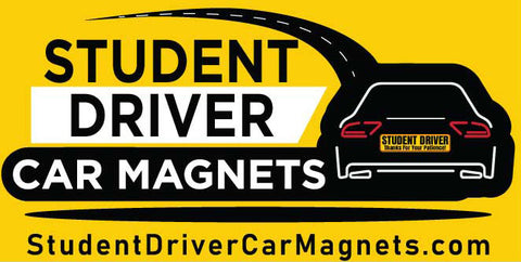 24x6" Student Driver Magnetic Car Sign | Driver Instruction Signs ...