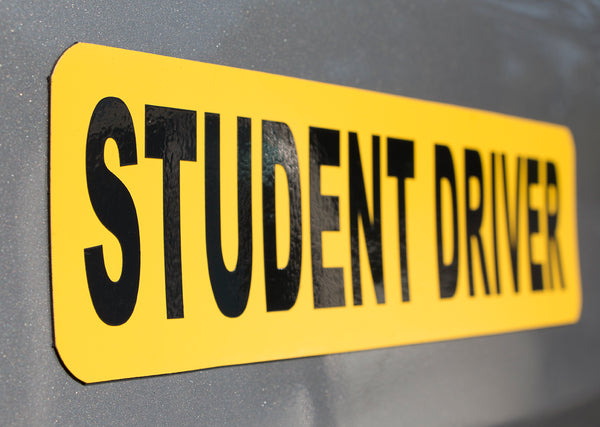 24x6" Student Driver Magnetic Car Sign | Driver Instruction Signs ...